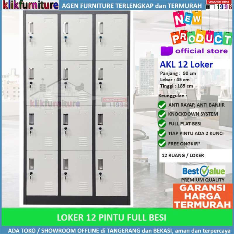 Jual Loker Kabinet / Cabinet Locker 12 Pintu Akl 12 Terbaru Oktober ...