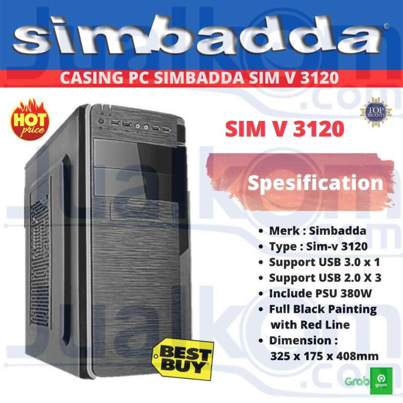 Promo CASING SIMBADDA SIM-V SIM V 3120 CASING Komputer Diskon 14% di ...
