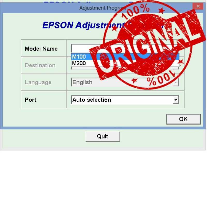 Jual Resetter Epson M100 / M200 Adjustment Program [unlimited All Pc ...