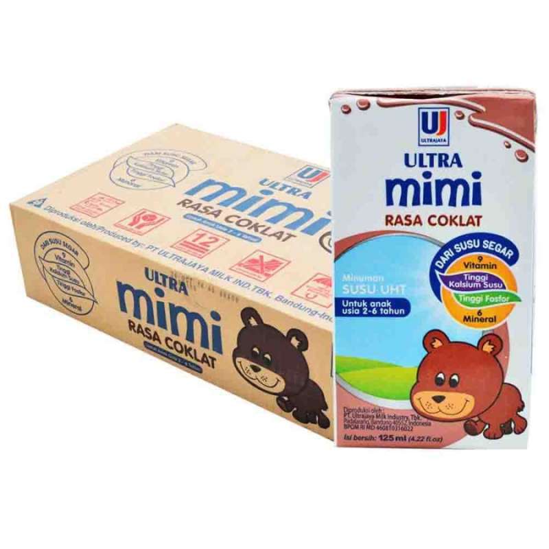 Jual Susu Ultra mimi kids 125ml per 40 pcs 1 dus karton 125 ml di ...