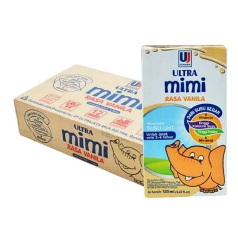 Jual Susu Ultra mimi kids 125ml per 40 pcs 1 dus karton 125 ml di ...