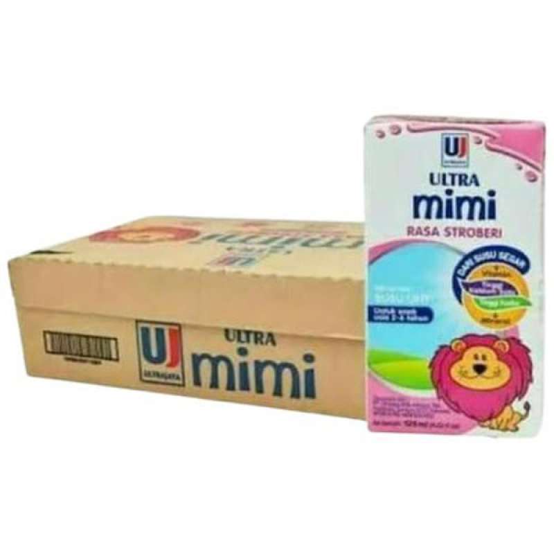 Jual Susu Ultra mimi kids 125ml per 40 pcs 1 dus karton 125 ml di ...