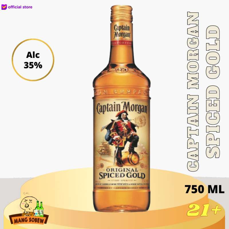 Jual Captain Morgan Spiced Gold Rum 750ml di Seller MangSobew ...