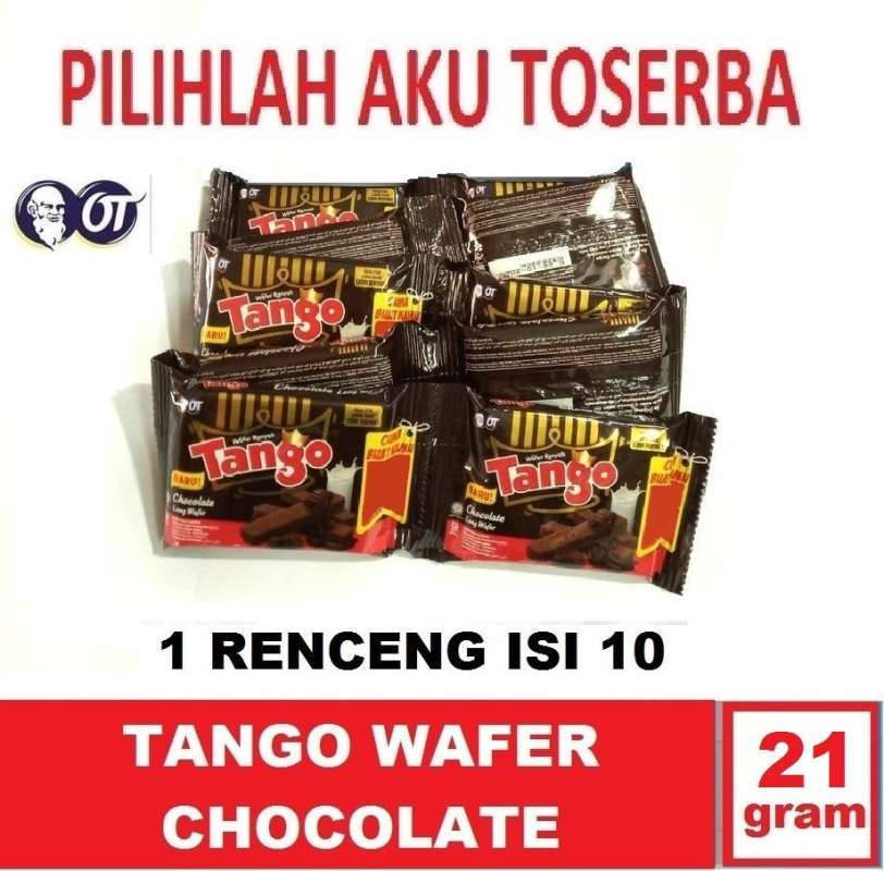 Jual Tango Wafer CHOCOLATE 24 gr - (HARGA 1 RENCENG ISI 10 SACHET) di ...