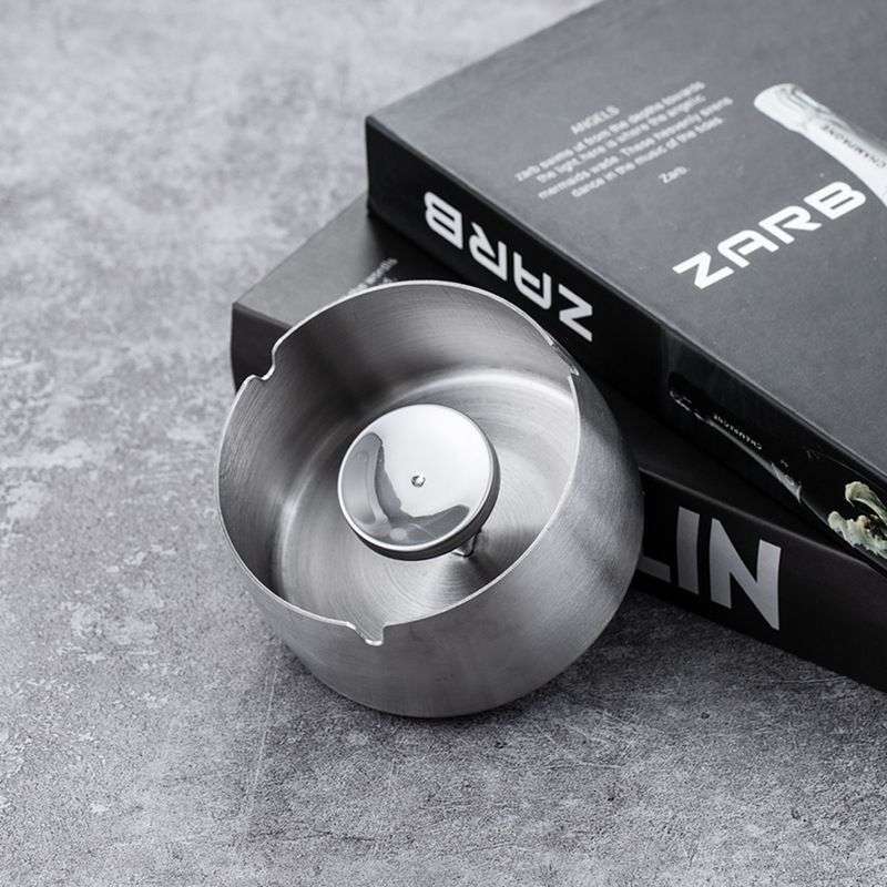 Jual ASBAK STAINLESS STEEL ASHTRAY METAL TEBAL PREMIUM - +BESI Tengah ...