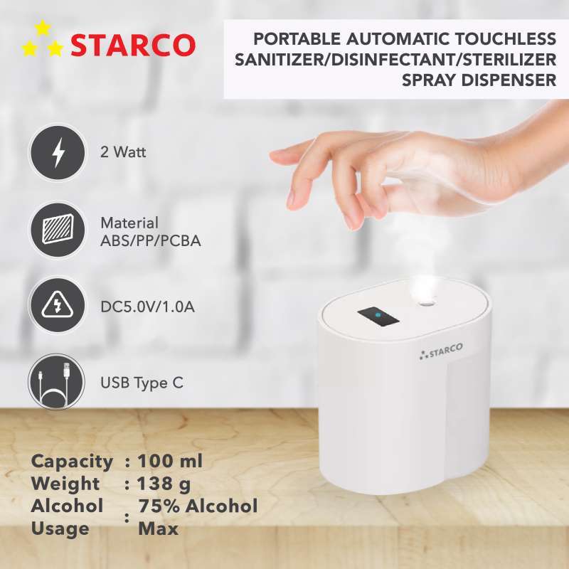 Promo Starco Touchless Automatic Hand Sanitizer Spray / Sterilizer ...
