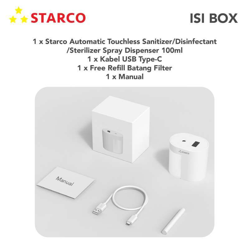Promo Starco Touchless Automatic Hand Sanitizer Spray / Sterilizer ...