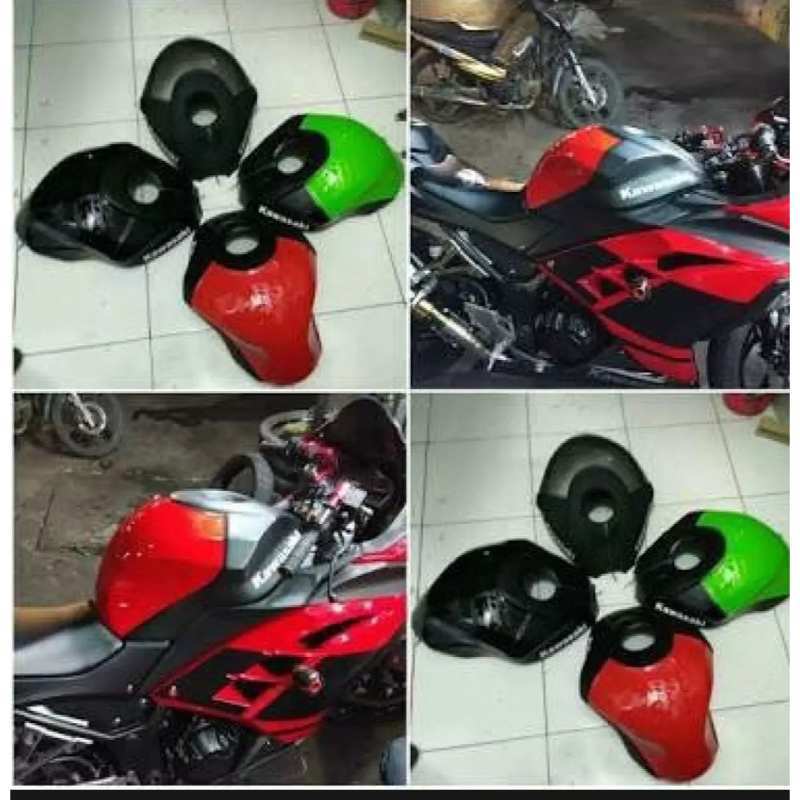 Jual Kondon Tangki Ninja 250 Fi Model Ducati, Cover Tangki Ninja 250 Fi ...