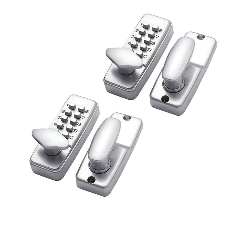 Promo 2x Stylish Push Button Mechanical Digital Combination Code Door ...