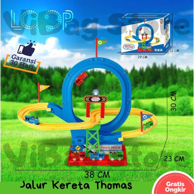 Jual Mainan Kereta Thomas Train Tangga Slide Seluncur Perosotan LOOP ...