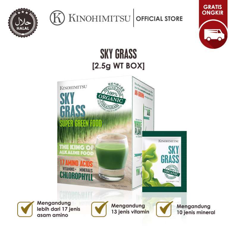 Jual Kinohimitsu Sky Grass (Suplemen Kesehatan) 2.5 g X 30 Sachets di ...