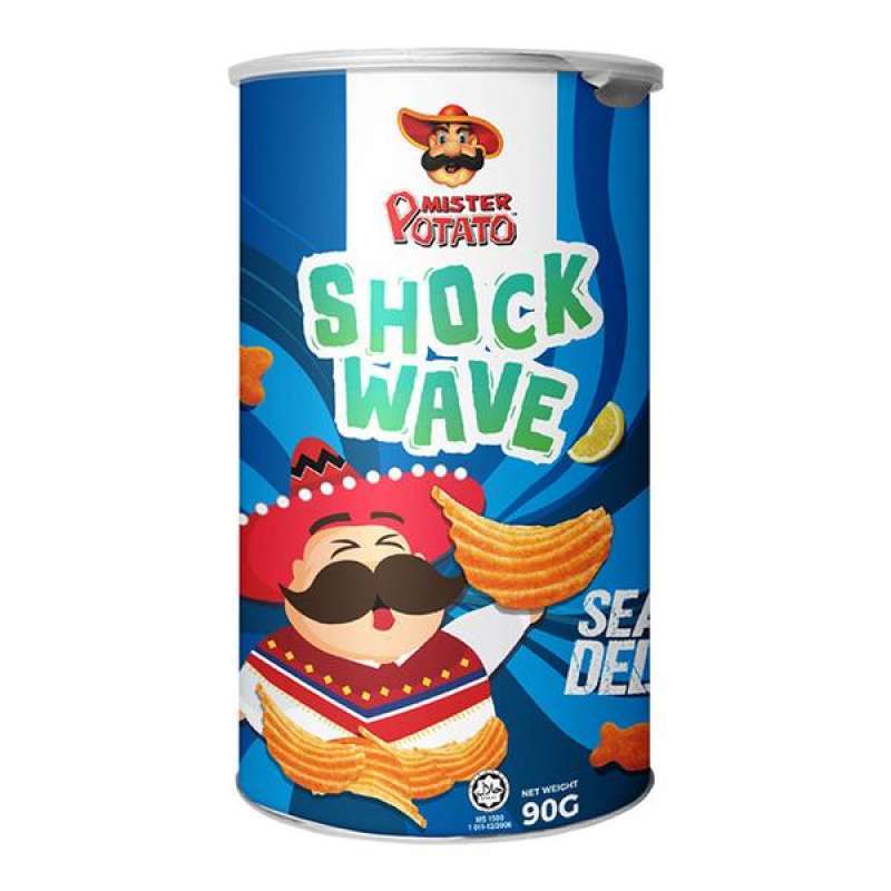 Jual (Pak Potato) Pak Potato Bergelombang Potato Chips-Laut Flavor (90g ...