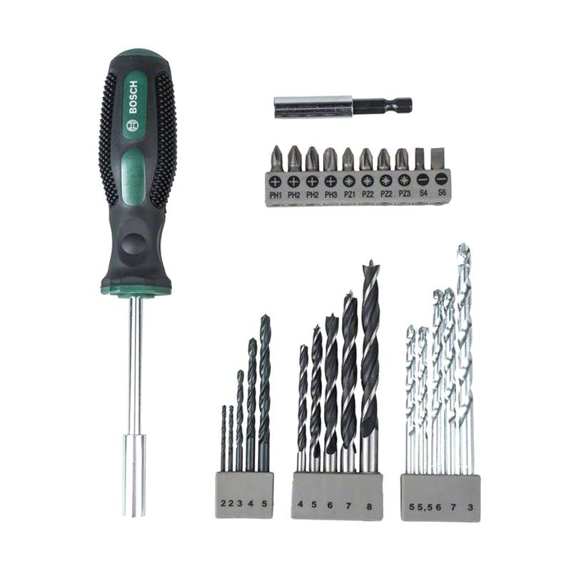 Jual Bosch X-line Set Mata Bor Besi Kayu Beton & Mata Obeng Tangan [27 ...