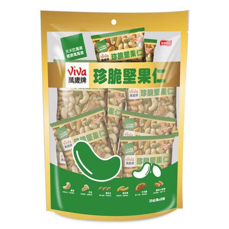 Jual Long live brand crispy nuts (20 g x 8 packs) di Seller PChomeSEA ...