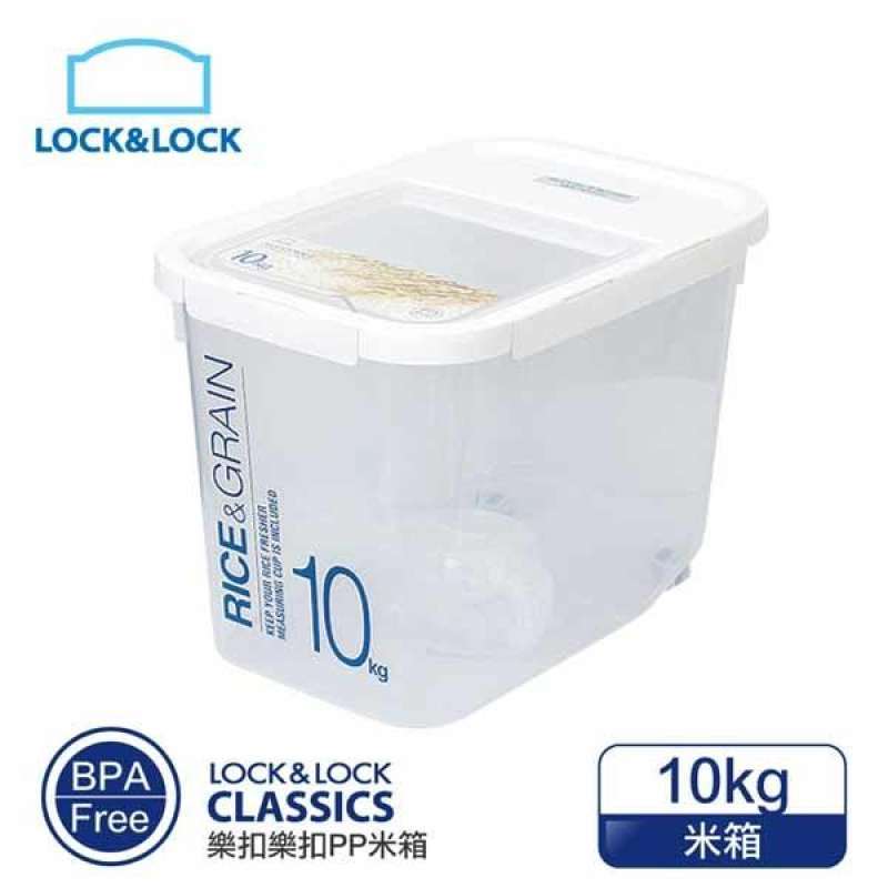 Jual (lock&lock)[Lock & Lock] PP rice box 10kg / with measuring cup ...