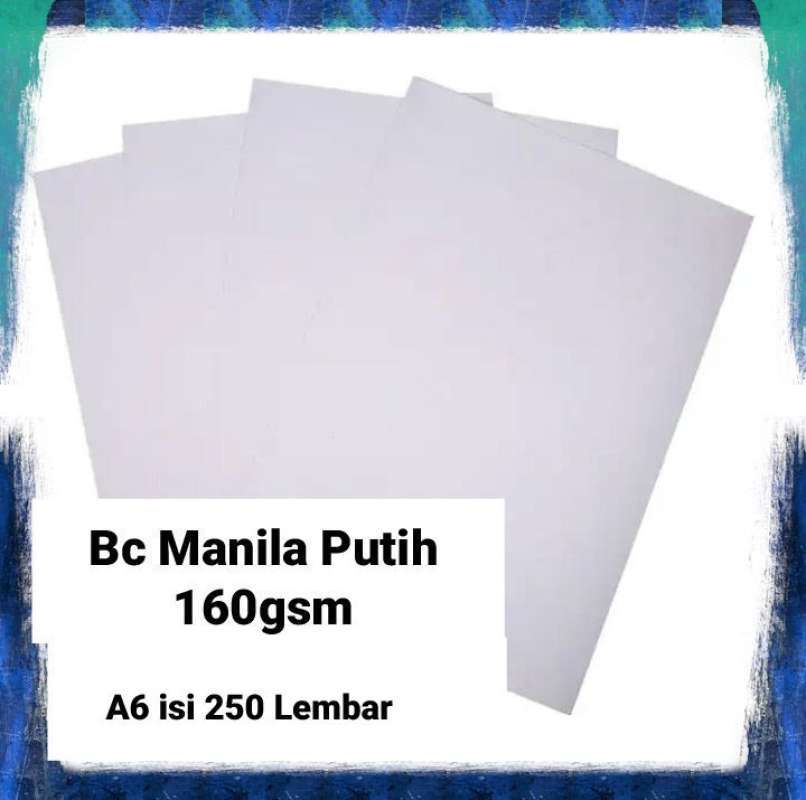 Jual Kertas Bc Manila Putih 160gsm A6 250 Lembar di Seller cyla paper ...