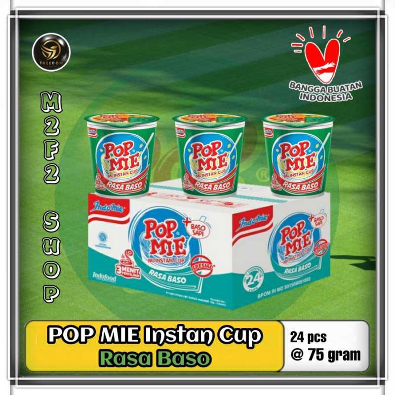 Promo POP MIE | Mi Instan Cup Kuah Rasa Baso - 75 gr (Kemasan Karton ...