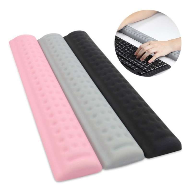 Jual Triple W Wristpad Alas Bantalan Keyboard Komputer Memory Foam Bubm ...