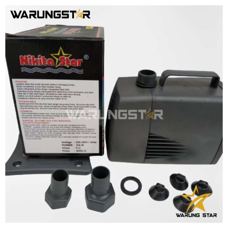 Promo Nikita Star Water Pump Ns-107 Mesin Pompa Aquarium / Mesin Pompa Kolam / Pompa Hidroponik ...
