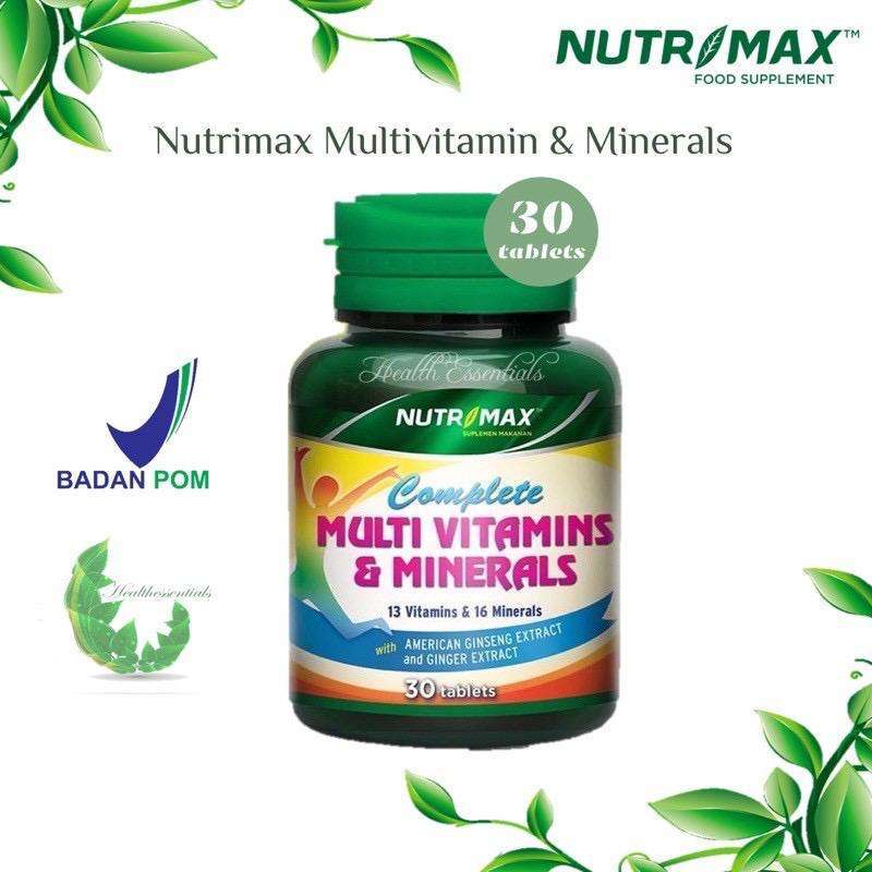 Jual Nutrimax Complete Multivitamin & Mineral 30 Tablets Di Seller ...