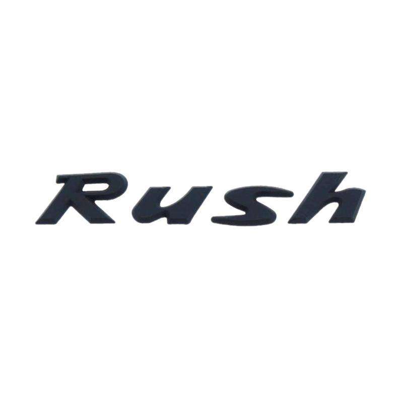 Promo Emblem Kap Mesin Tulisan RUSH Logo Tempel Diskon 3% di Seller ...