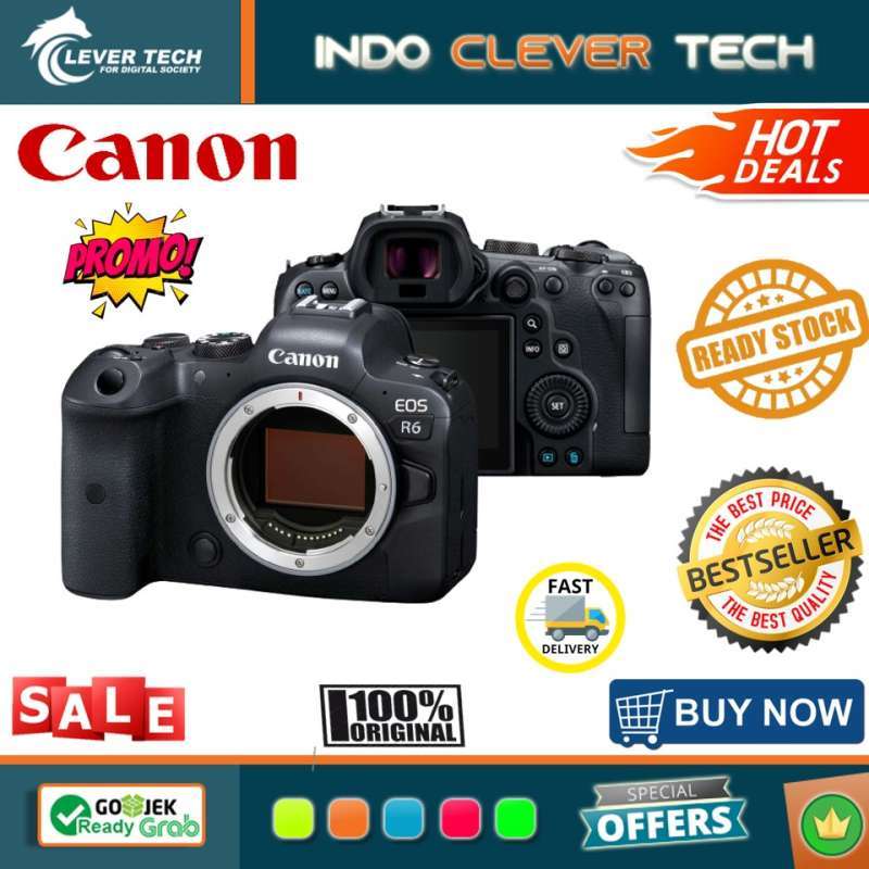 Promo Canon EOS R6 Body Only - Garansi Resmi Diskon 5% di Seller Clever ...