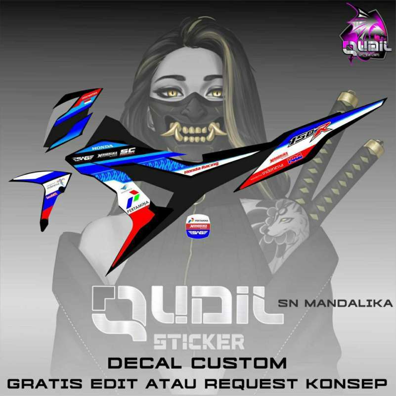 Jual striping motor custom di Seller QudilSticker - Maleber (Maleer ...