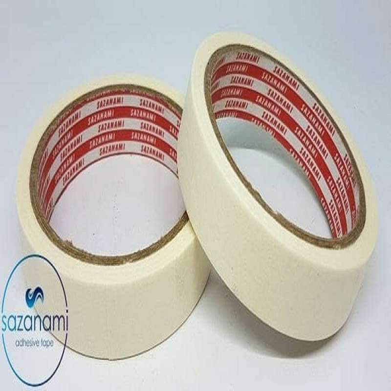Jual 1 PACK LAKBAN KERTAS MASKING TAPE PUTIH 1 24MM x 17M SAZANAMI ...