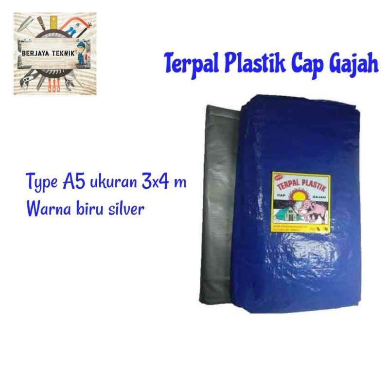 Jual Terpal Plastik Cap Gajah Warna Biru Silver A5 3x4 m di Seller ...