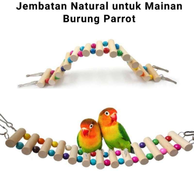 Jual Mainan Burung Jembatan Tangga Natural untuk Burung Parrot di ...
