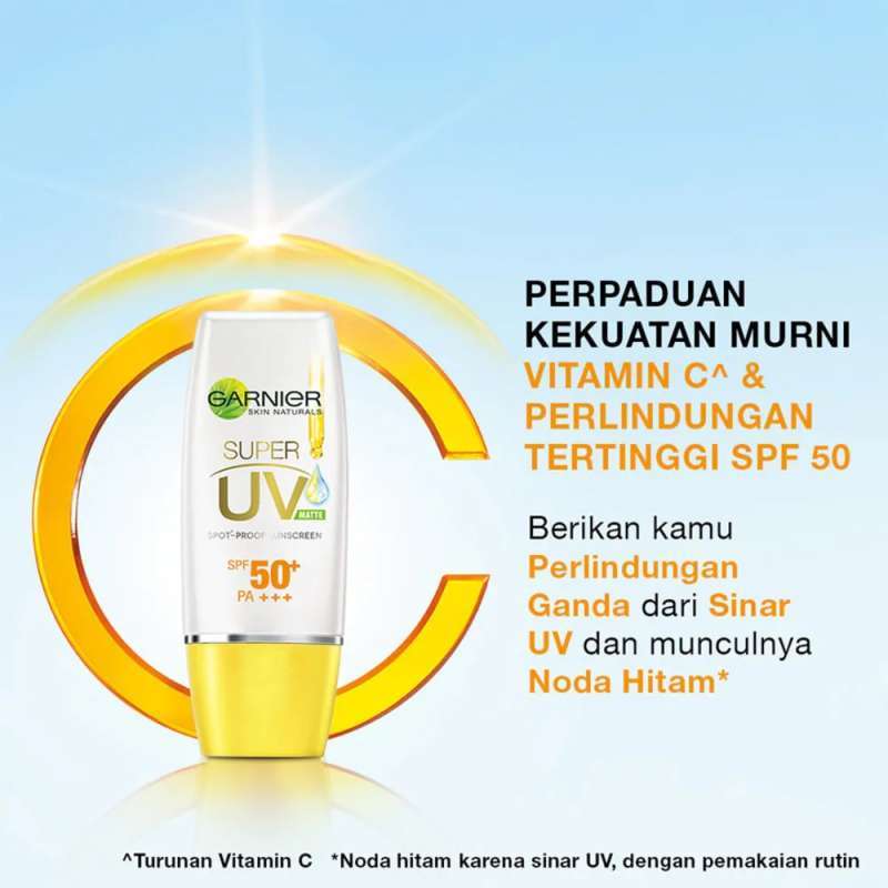 Jual Garnier Light Complete Super Uv Spot Proof Sunscreen - Matte ...
