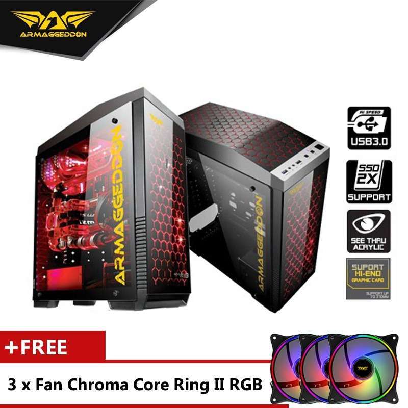 Jual Armaggeddon Casing PC Gaming Case Kevlar 13 - Acrylic Full ATX ...