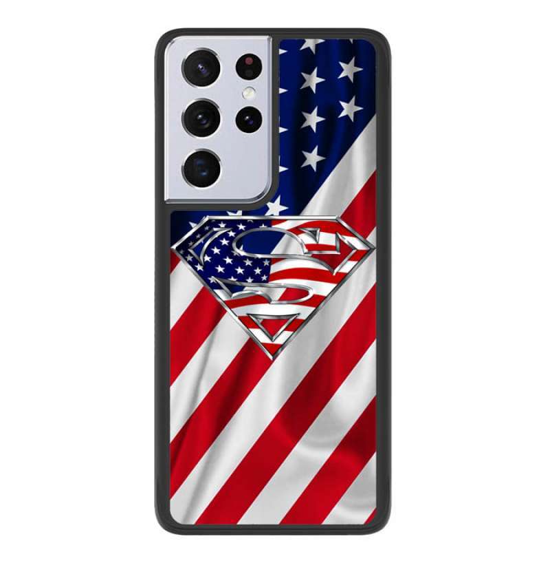 Promo Case Samsung Galaxy S21 Ultra Custom superman logo american flag ...
