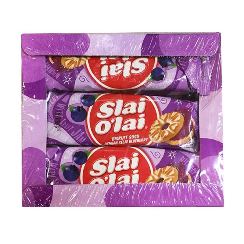 Jual ROMA Slai Olai Blueberry Biskuit [1 Box/ 12 pcs] di Seller Athalia ...