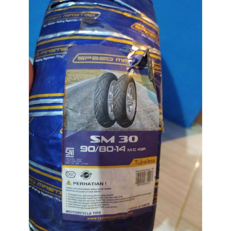 Jual Ban Luar Motor Tubles Ukuran 90/80-14 Speedmaster Ban Otopart di ...
