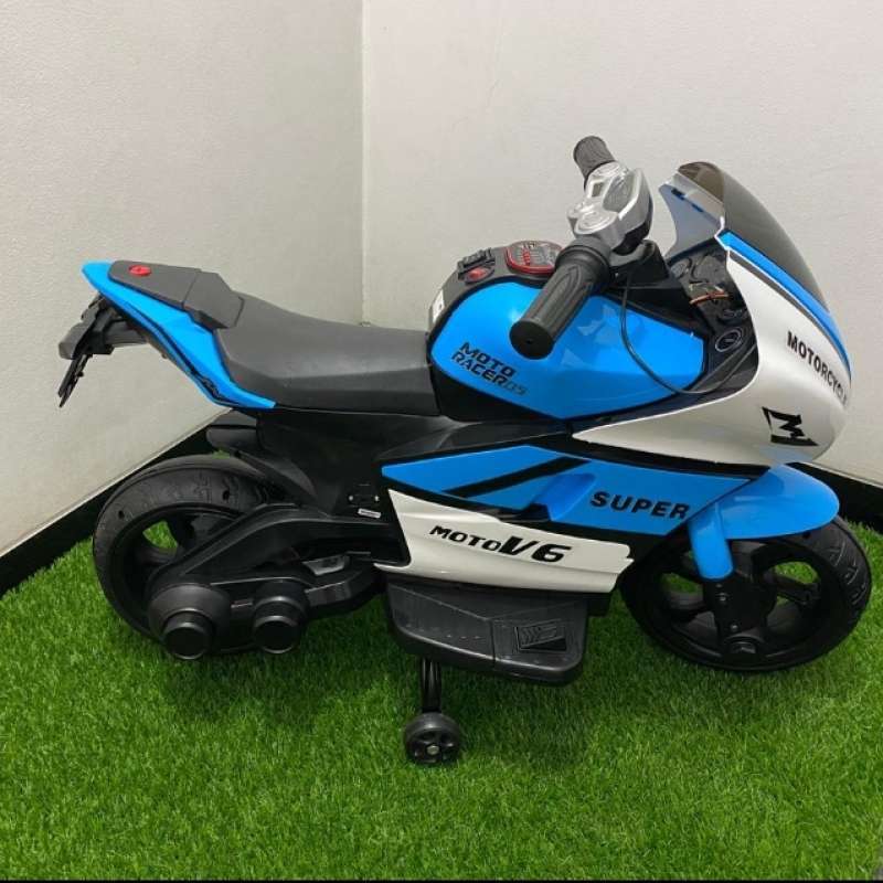 Jual Mainan anak Motor aki yamaha mainan motor anak - Hijau di Seller ...