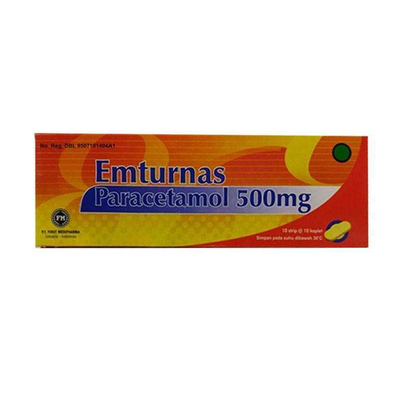 Jual Emturnas Paracetamol 500 mg Obat Kesehatan [100 Kaplet] di Seller ...