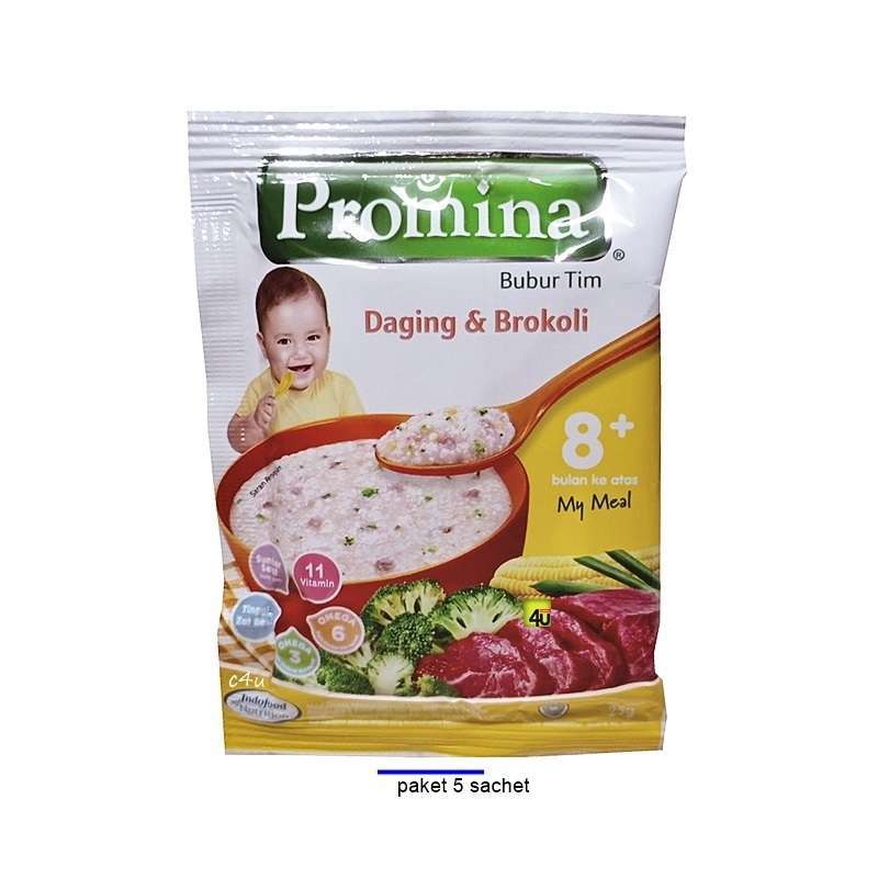 Jual Promina Bubur Tim Bayi Daging Brokoli - Paket 5 Sachet Di Seller ...