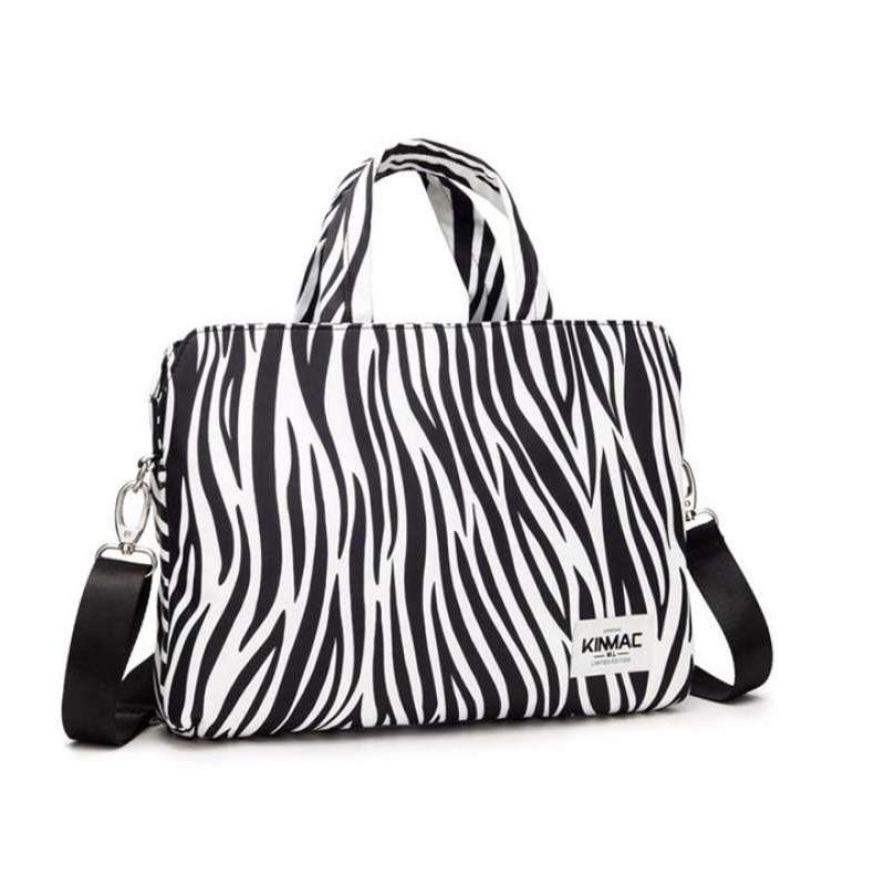 Jual Kinmac Black & White Zebra Tas Laptop Messenger Selempang Premium ...