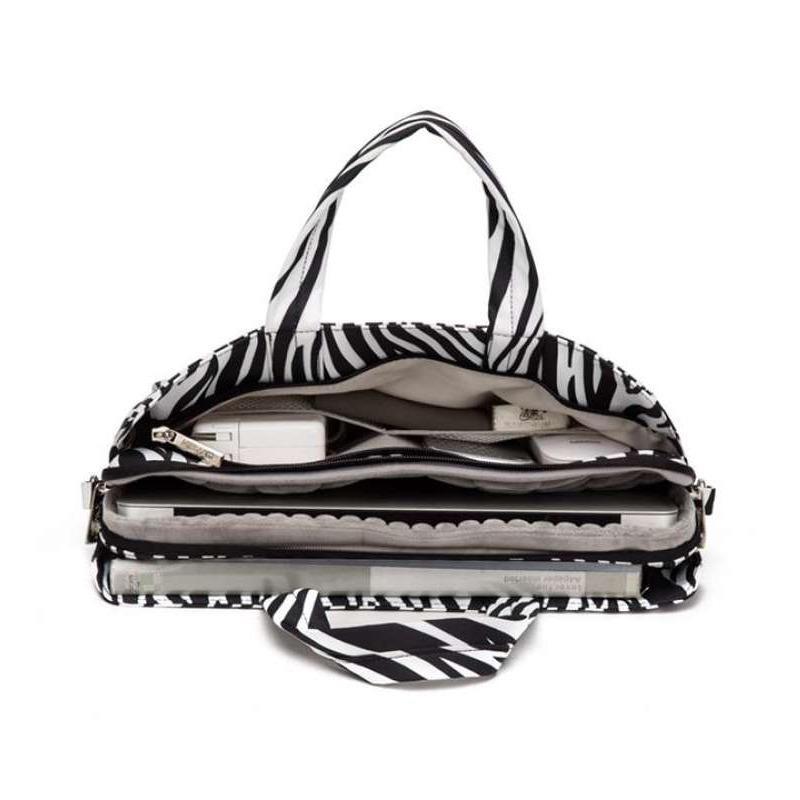 Jual Kinmac Black & White Zebra Tas Laptop Messenger Selempang Premium ...