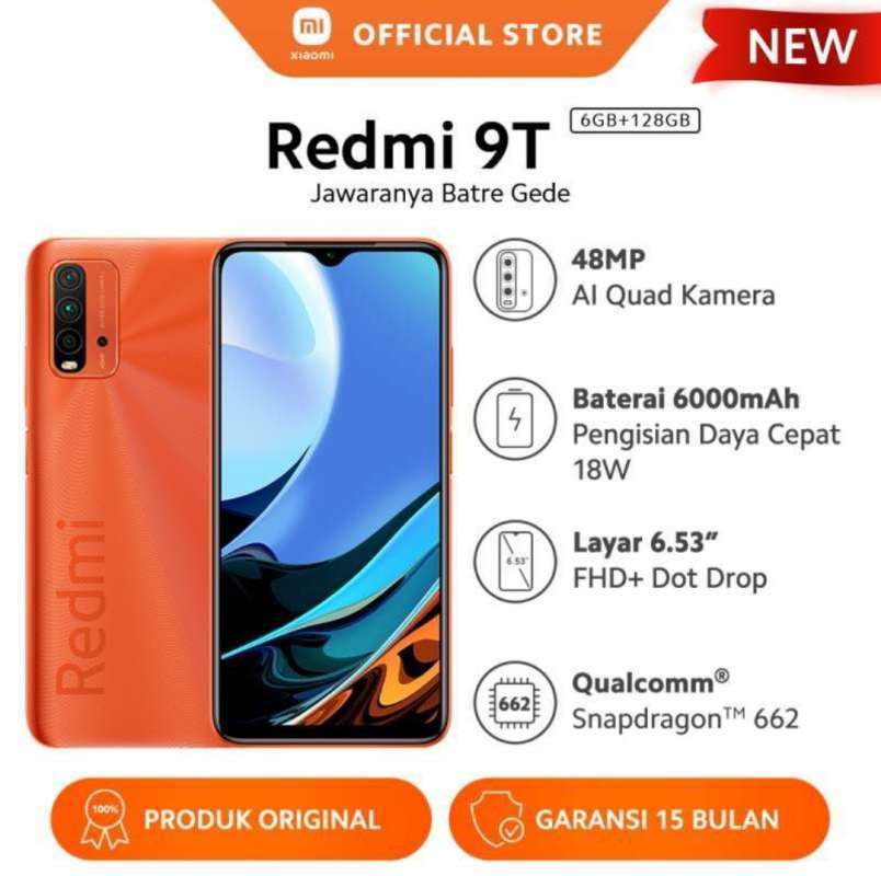 Jual Xiaomi Redmi 9T 4gb + 64gb - Orange di Seller Ezra Cellular ...