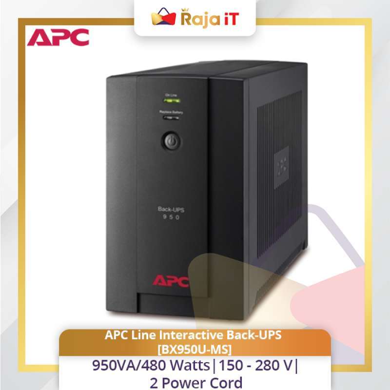 Jual APC Line Interactive Back-UPS 950VA/480 Watts [BX950U-MS] di ...