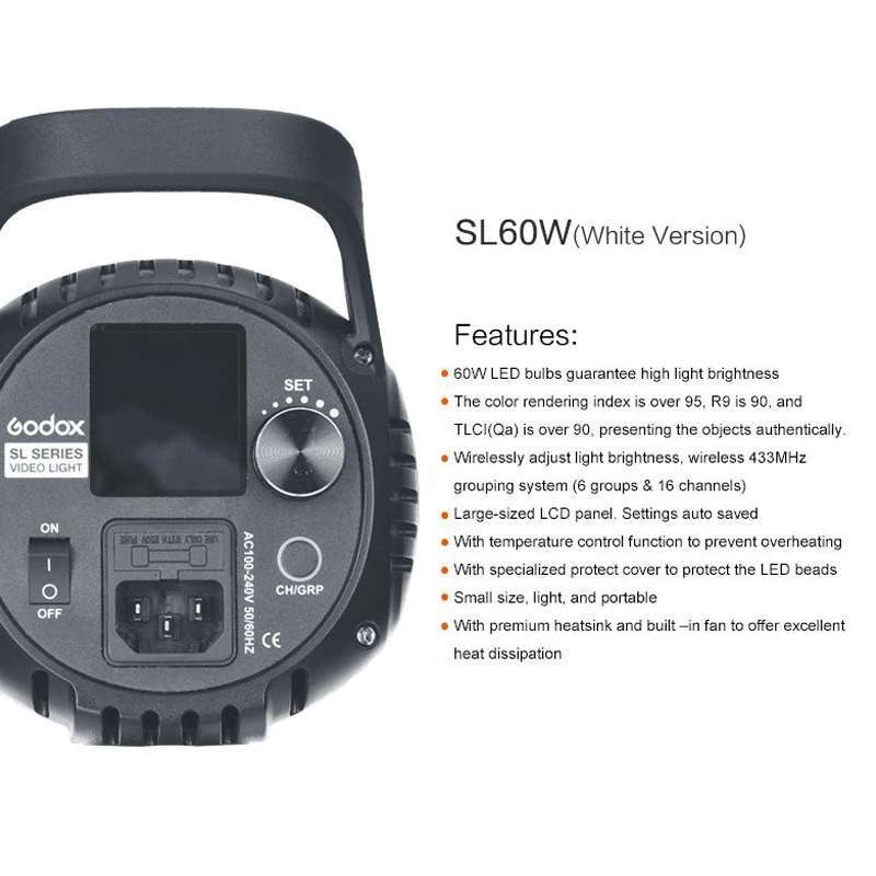 Jual Jpc Kemang Godox Sl60w Led Video Light Sl-60w Sl60 W Studio Flash ...