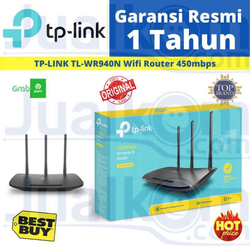 Jual Tp-link Tl-wr940n Wireless N Router [450 Mbps] Di Seller Jualkom ...