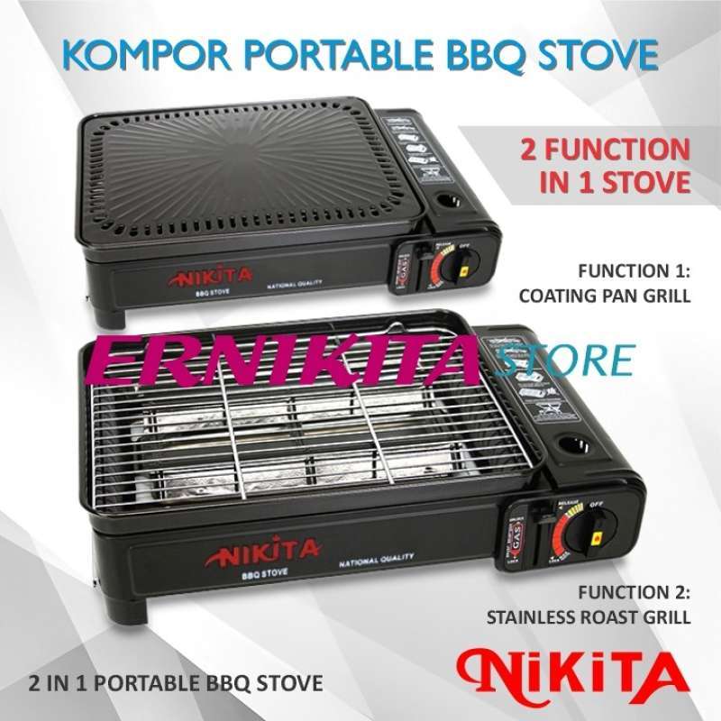 Jual Nikita Kompor Portable Bbq 2 In 1 - Multi Grill Panggangan ...