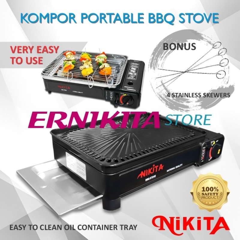Jual Nikita Kompor Portable Bbq 2 In 1 - Multi Grill Panggangan ...
