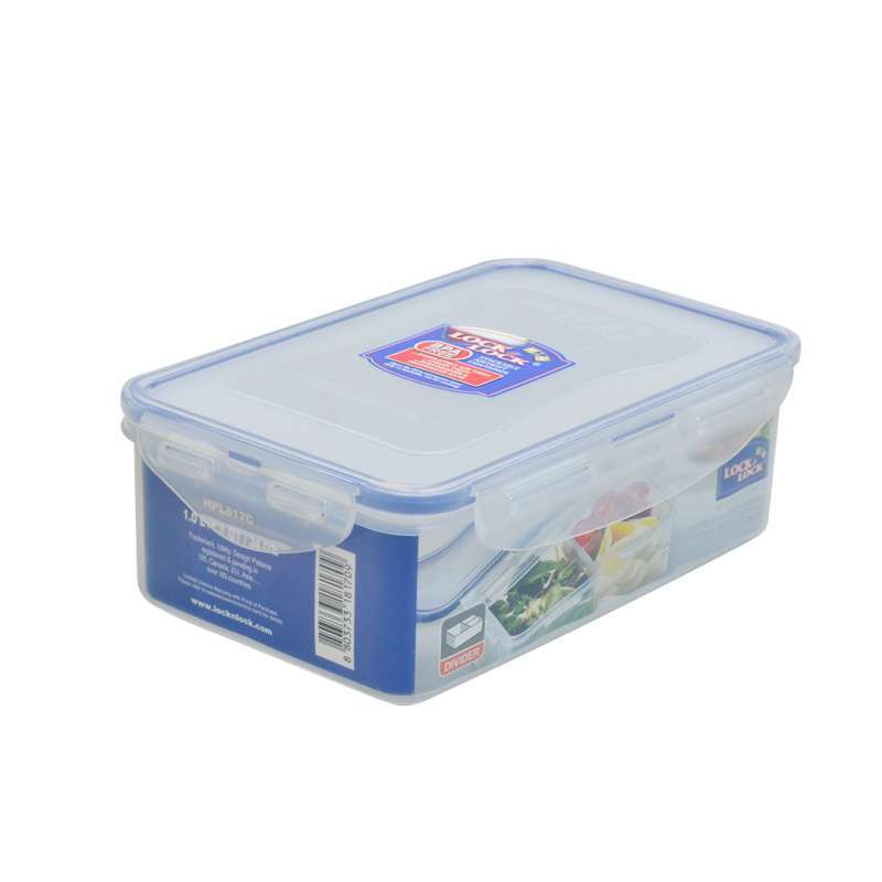 Promo Lock & Lock HPL817C W-Divider Rectangular Short Food Container [1 ...