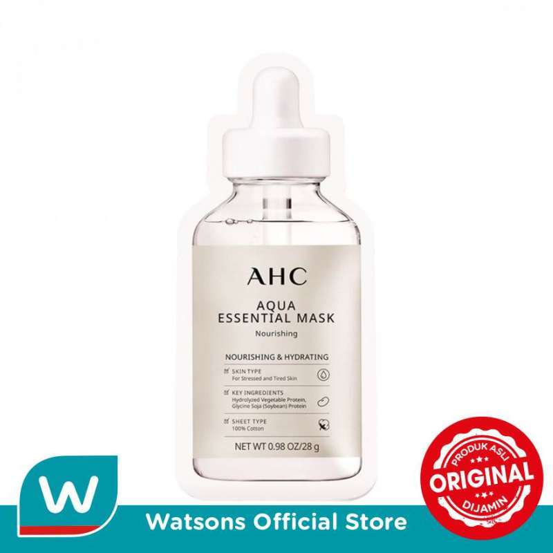 Jual Ahc Natural Essential Mask Aqua Nourishing 28g Di Seller Watsons Official Store - Warehouse ...