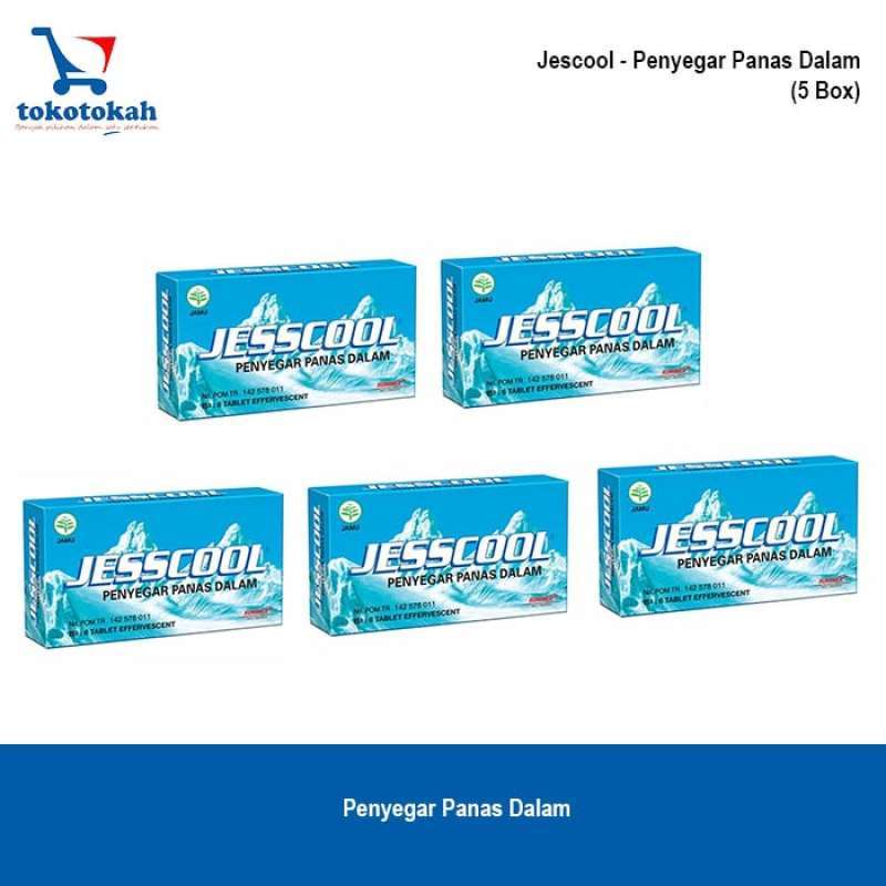 Promo (5 PAK) JESSCOOL Penyegar panas dalam & sariawan produksi KONIMEX ...