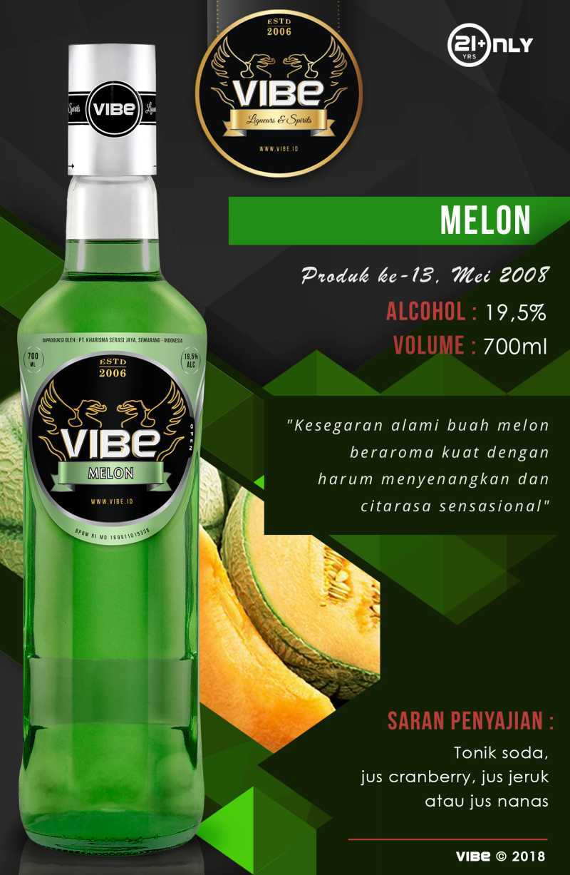 Jual Vibe Melon Minuman Lainnya [19.5%/700 Ml] Di Seller Vibe Liqueurs ...